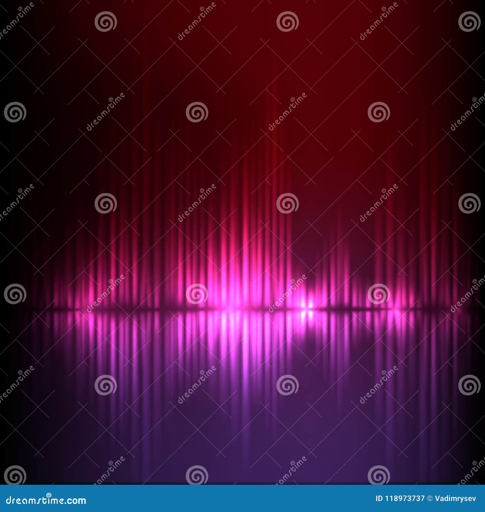 Purple-red Wave Abstract Equalizer Background. Stock Vector ...