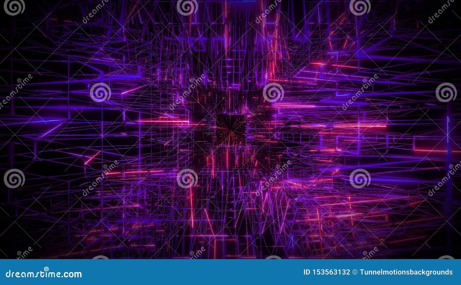 Purple Red Wireframe Visual Design Background 3d Rendering Stock ...