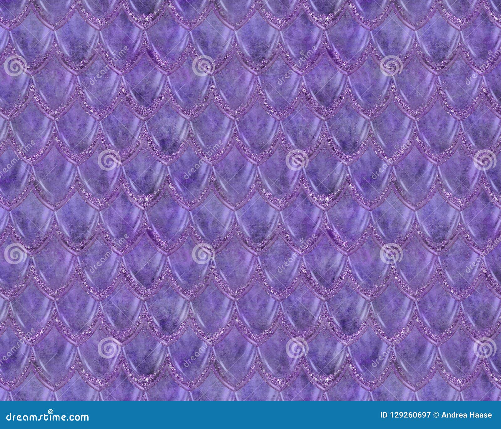Purple Repeating Mermaid Fish Scale Pattern Stock Image - Image of ...