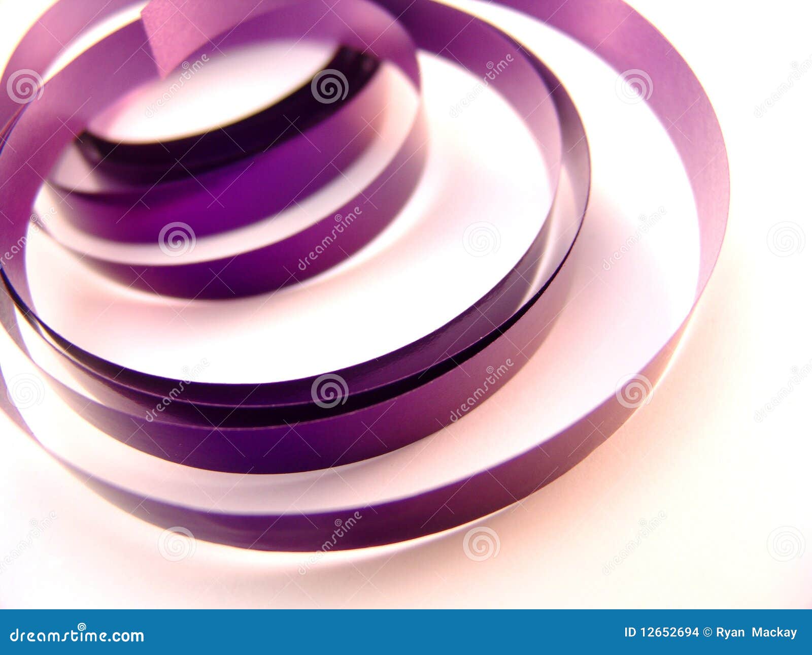 Purple ribbon stock photo. Image of shape, purple, curling - 12652694