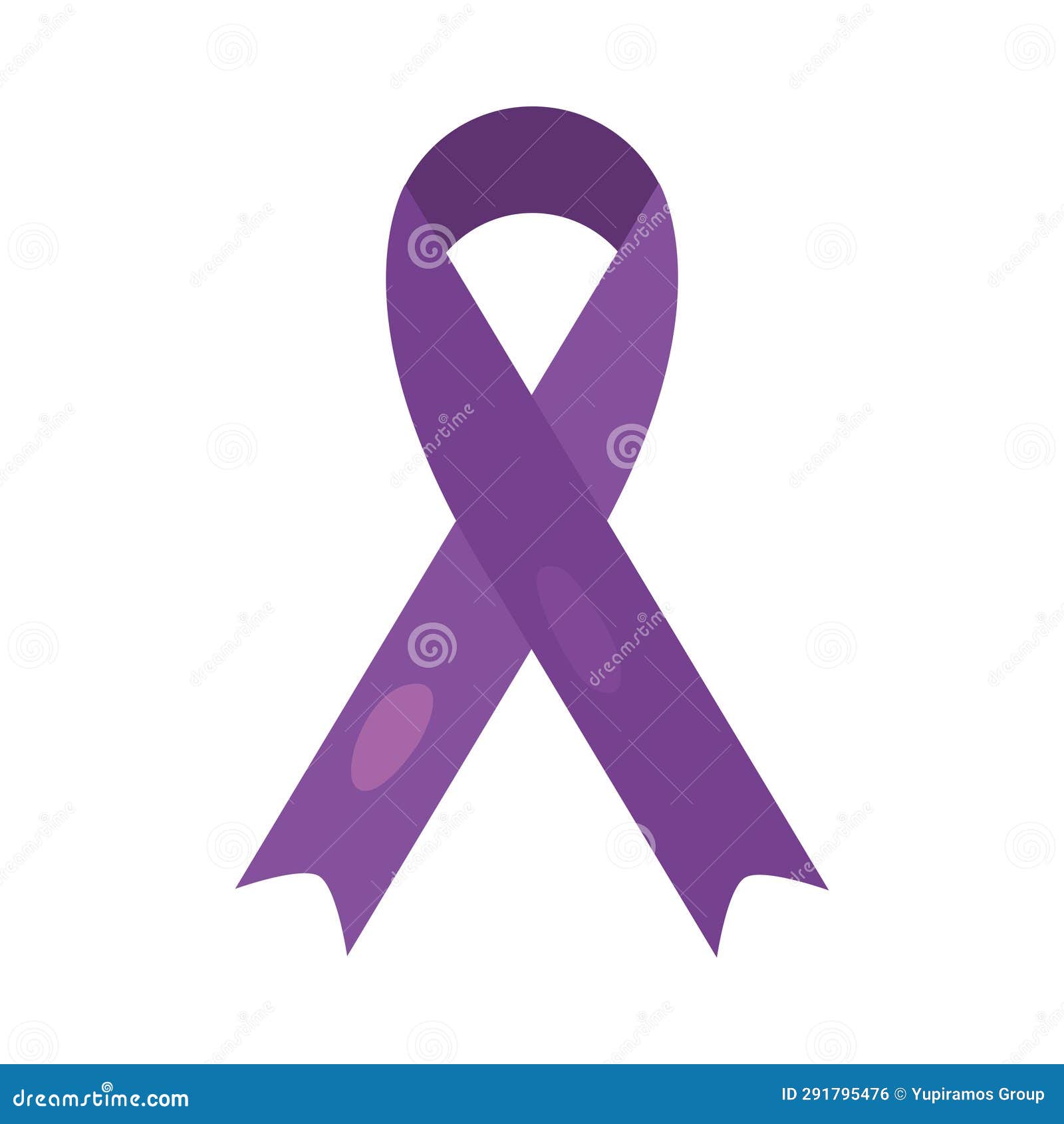 Purple Ribbon Campaign Intense Design Stock Illustration - Illustration ...