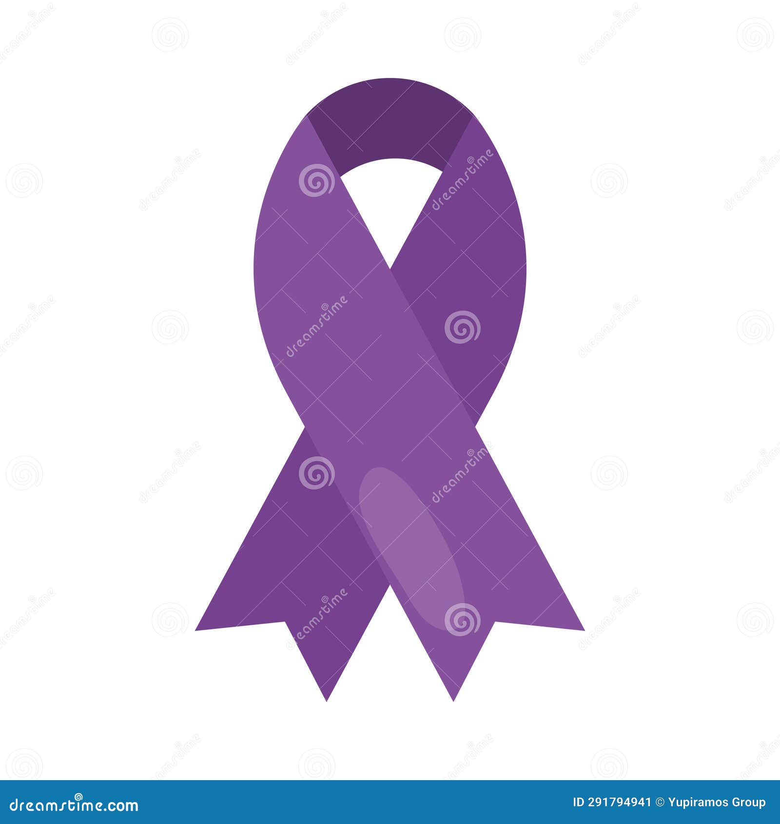 Purple Ribbon Campaign Intense Illustration Stock Illustration ...
