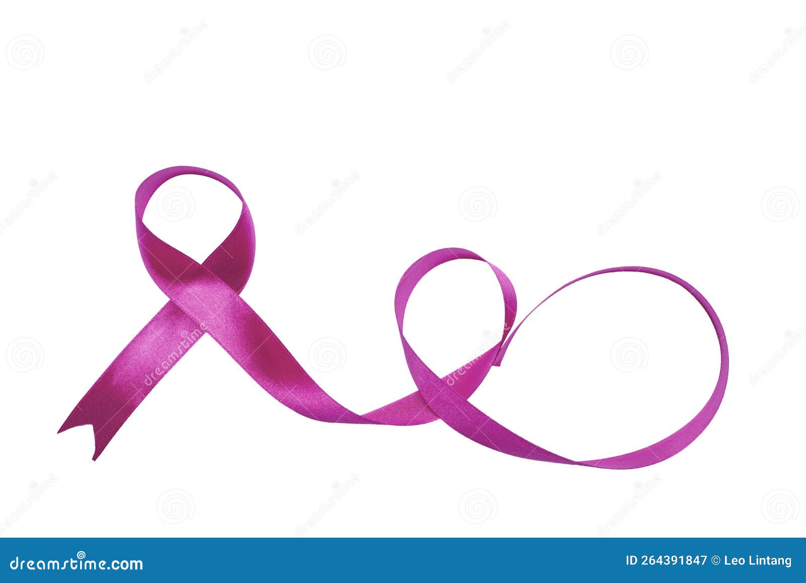Purple ribbons stock image. Image of hope, health, white - 264391847