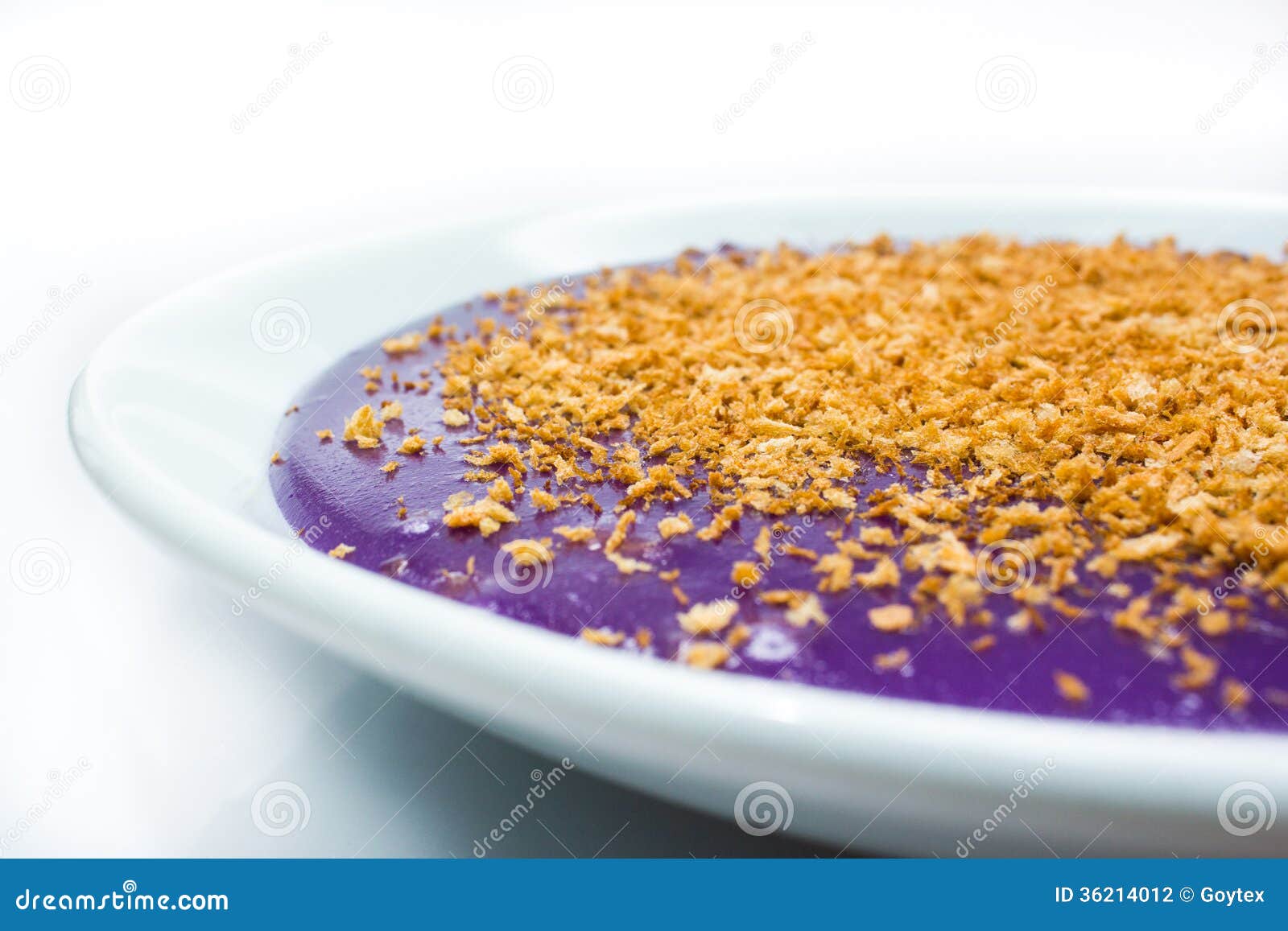 Purple rice cake stock photo. Image of glutinous, coconut - 36214012