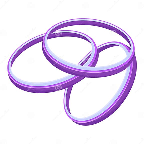 Purple Rings Rotating Abstract Background Design Element Stock Vector ...