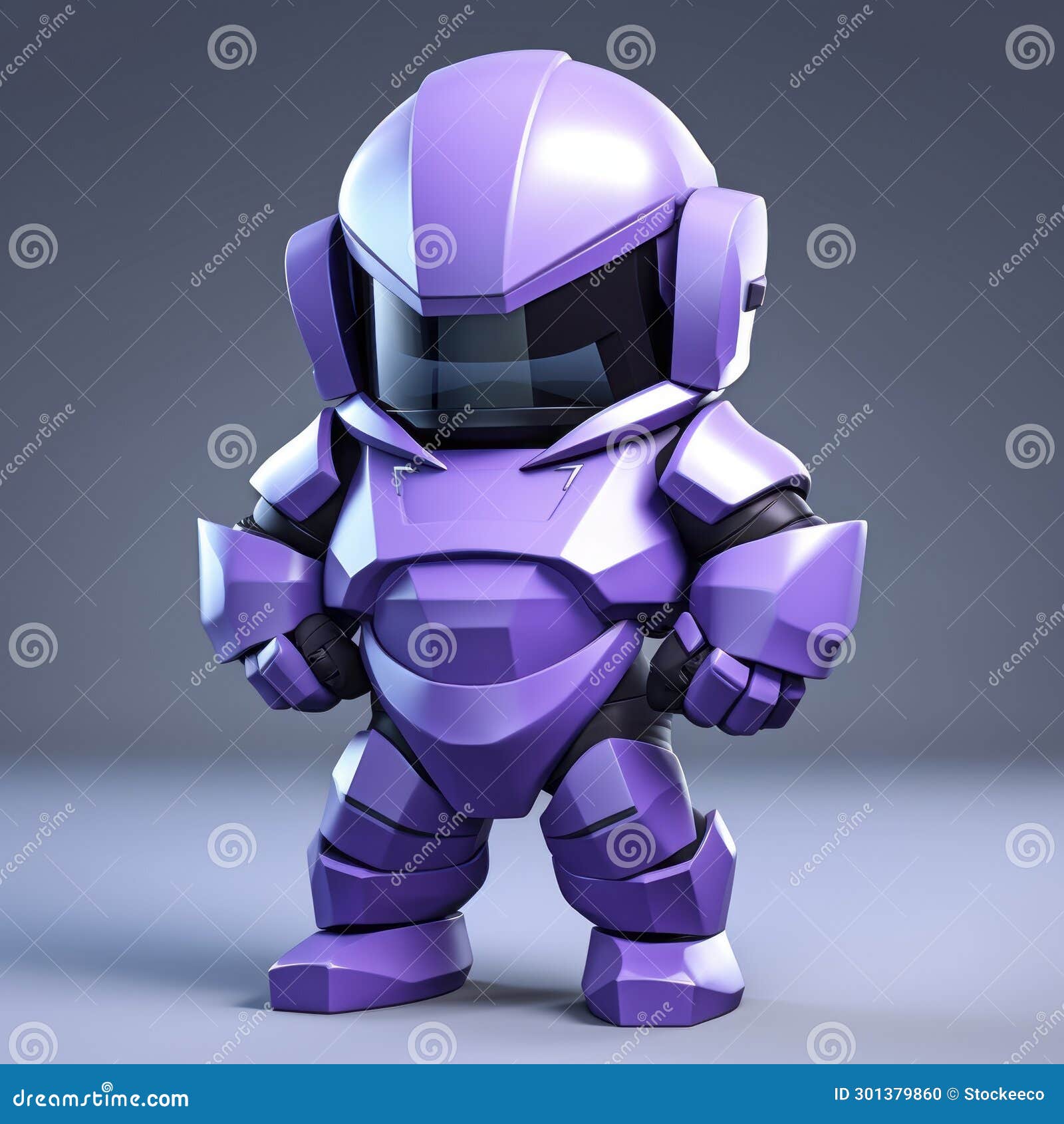 Hyper-realistic Sci-fi Art: a Little Purple Mvp on a Grey Background ...