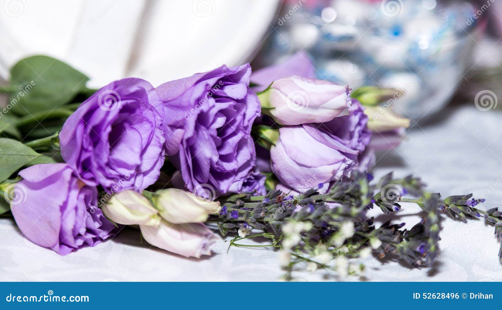 Purple Rose Bouquet stock photo. Image of ceremony, petal - 52628496