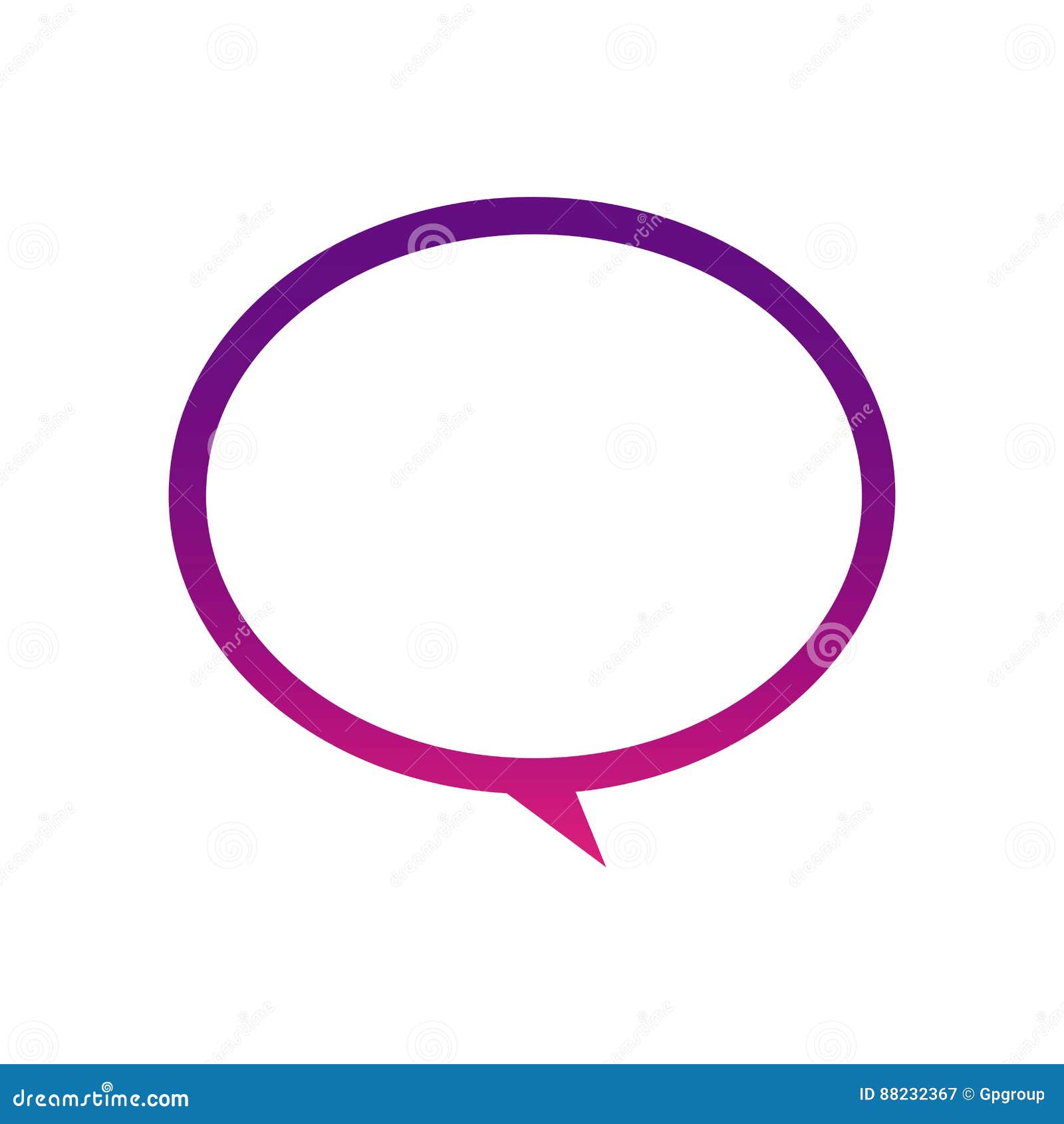 Purple Round Chat Bubble Icon Stock Illustration - Illustration of ...