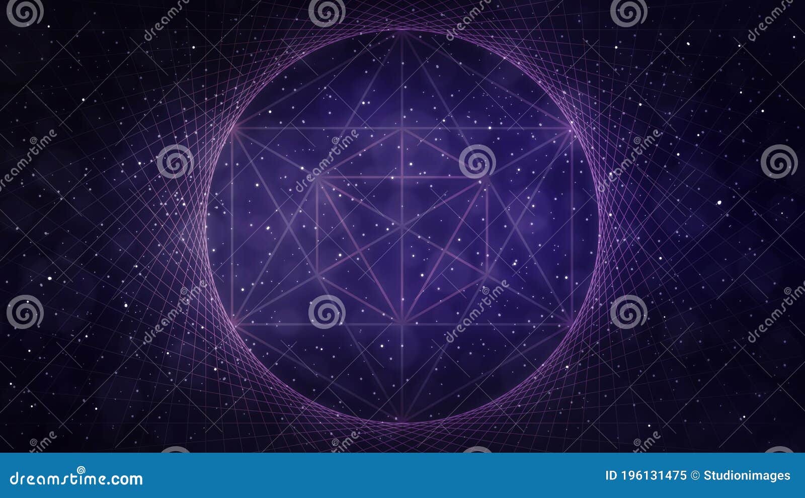 Purple Hexagon Sacred Geometry, Space Vortex Background Stock ...