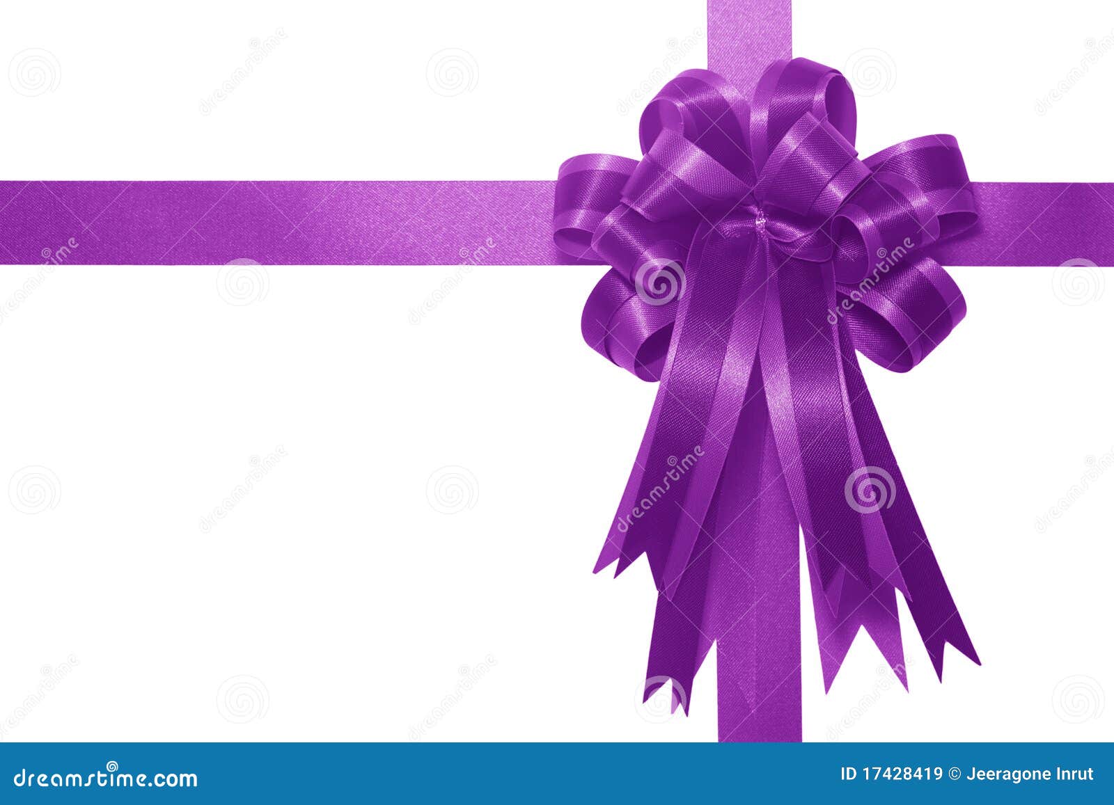 Purple satin gift bow stock image. Image of tape, christmas - 17428419