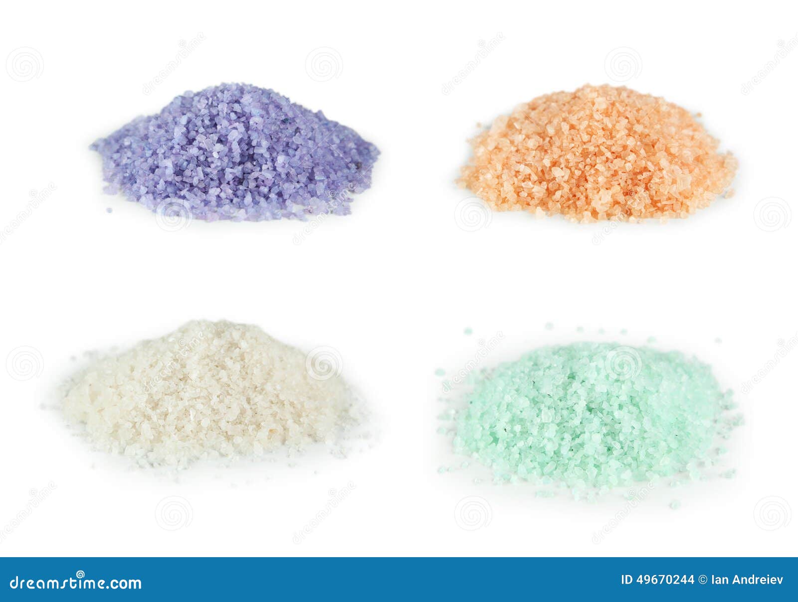 Purple Sea Salt Pile Isolated on a White Stock Photo - Image of nature ...