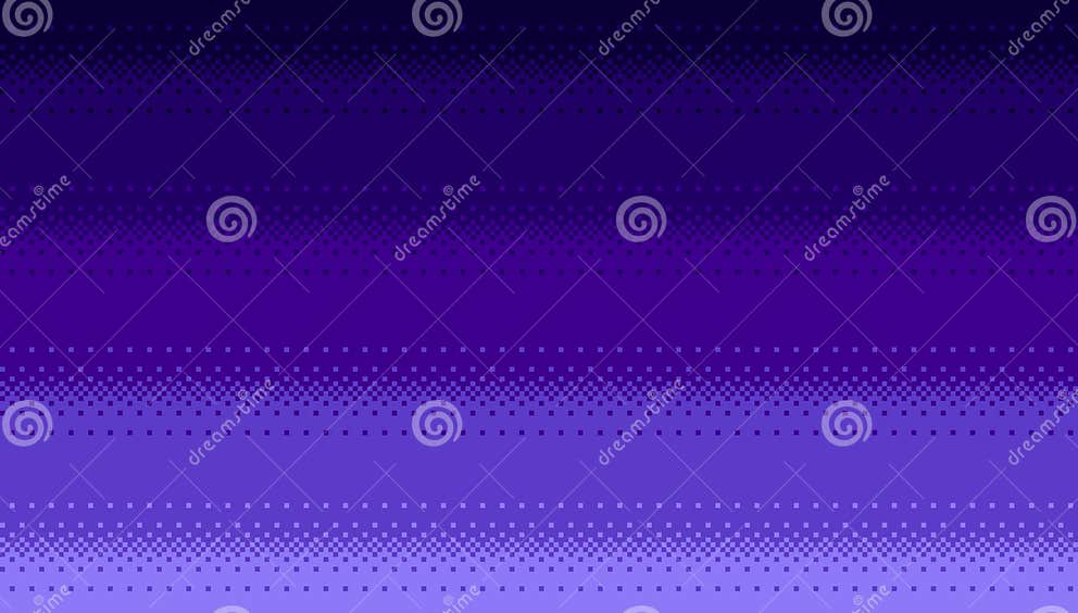 Purple Seamless Background in Pixel Art Style. 8 Bit Dithering Gradient ...