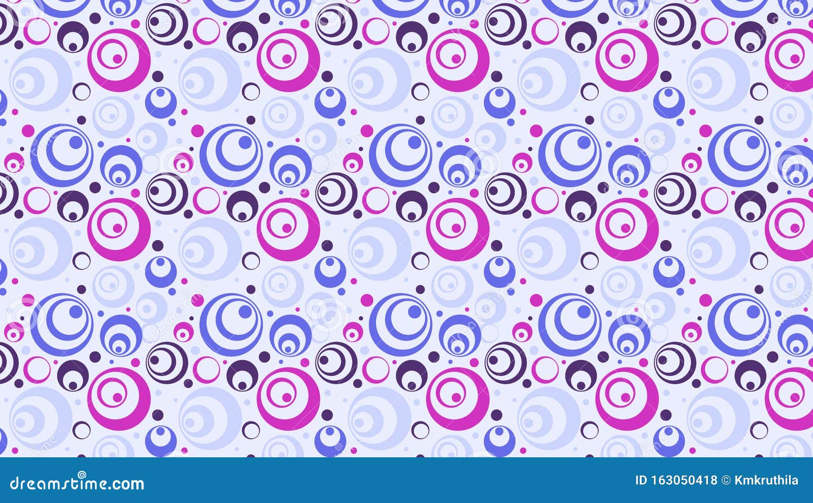 Purple Seamless Geometric Circle Pattern Vector Illustration Stock ...