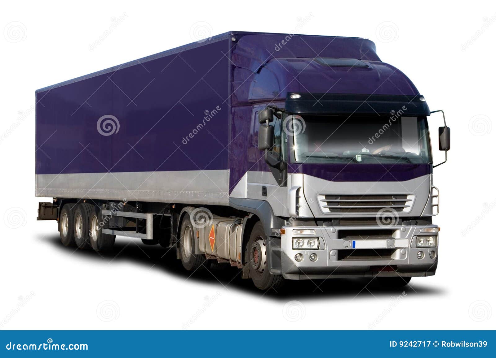 Purple Semi stock image. Image of tire, purple, trailer - 9242717