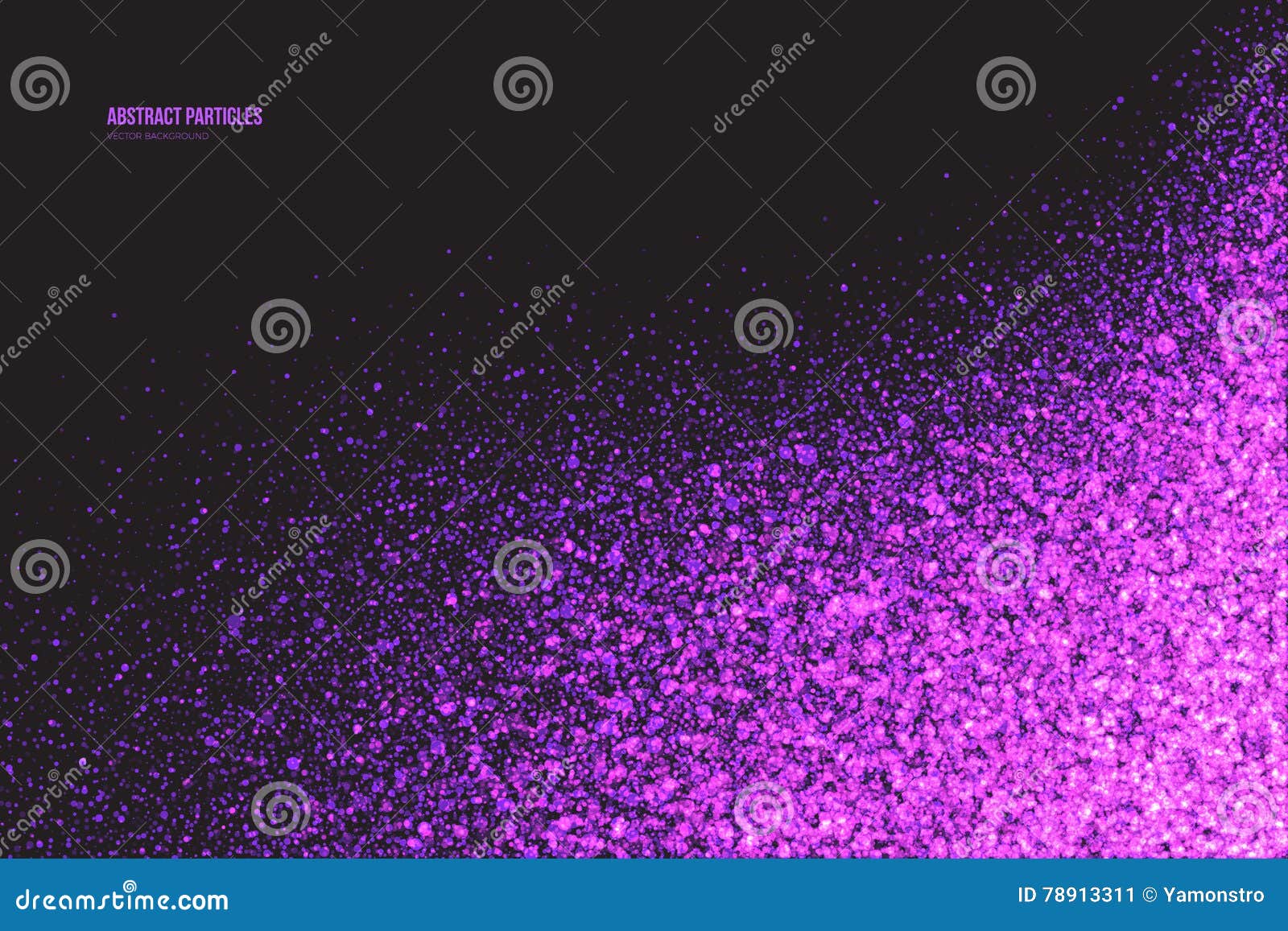 Purple Shimmer Glowing Round Particles Vector Background Stock Vector ...