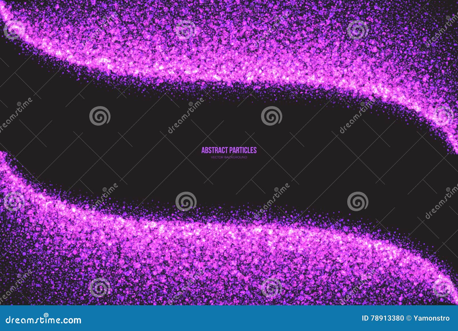 Purple Shimmer Glowing Round Particles Vector Background Stock Vector ...