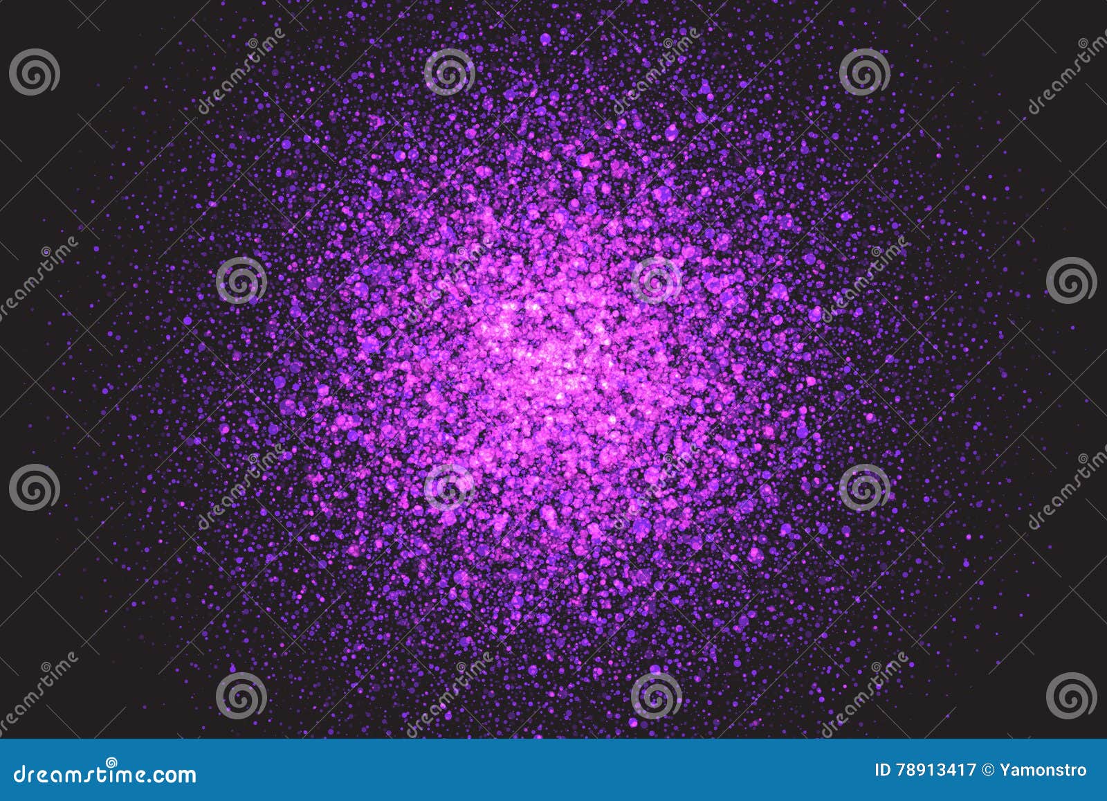 Purple Shimmer Glowing Round Particles Vector Background Stock Vector ...