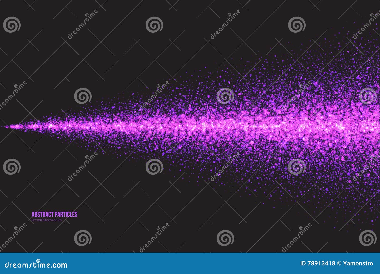 Purple Shimmer Glowing Round Particles Vector Background Stock Vector ...