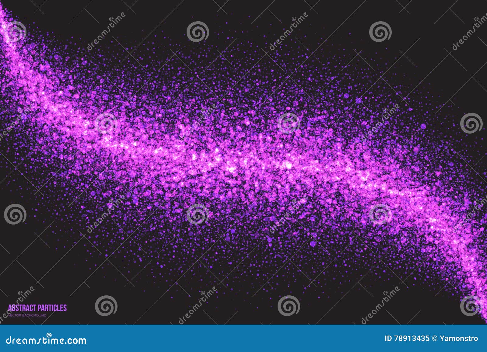 Purple Shimmer Glowing Round Particles Vector Background ...