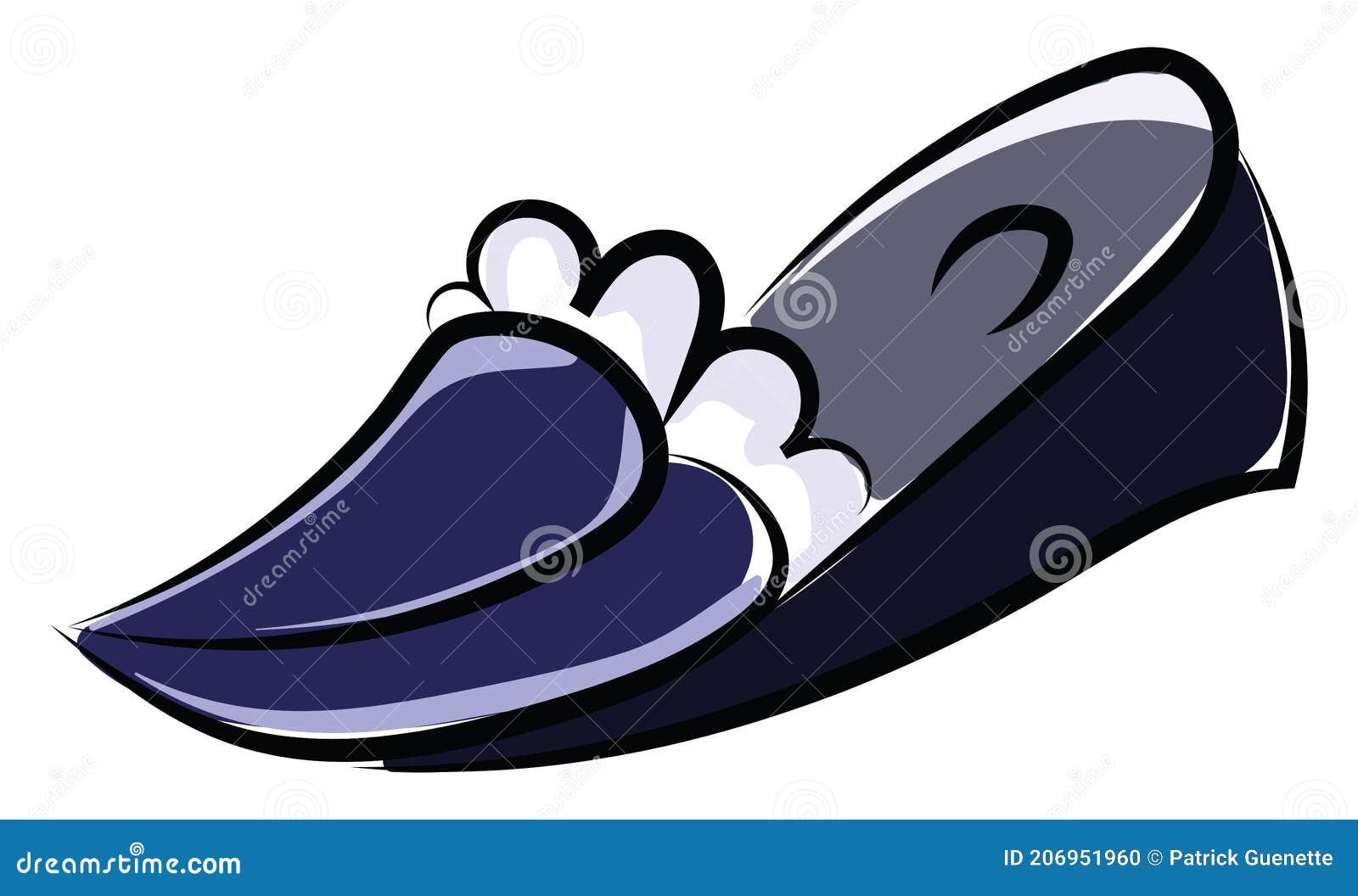 Purple Shoe, Illustration, Vector Stock Illustration - Illustration of ...