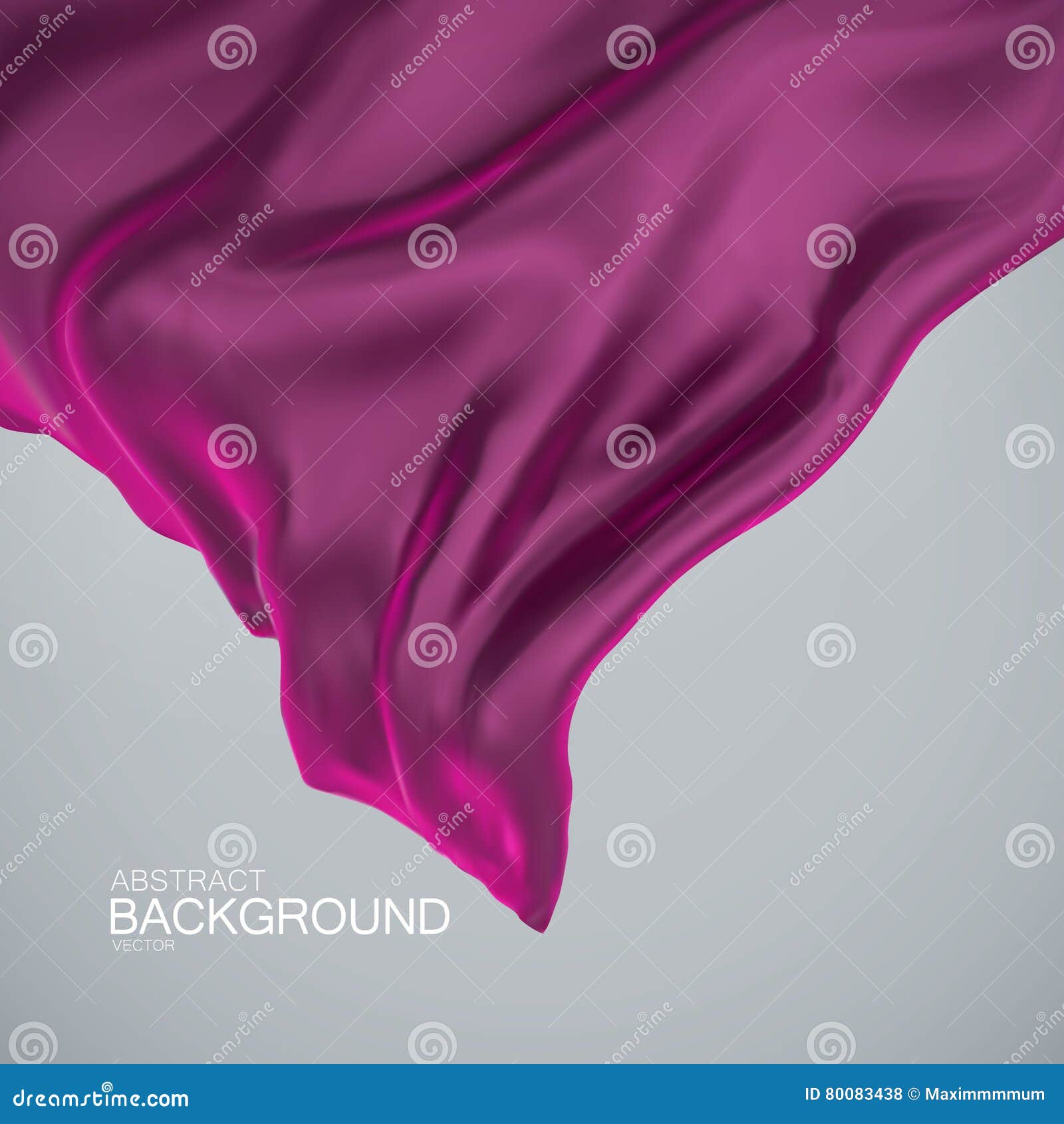 Purple silk fabric. stock vector. Illustration of concept - 80083438