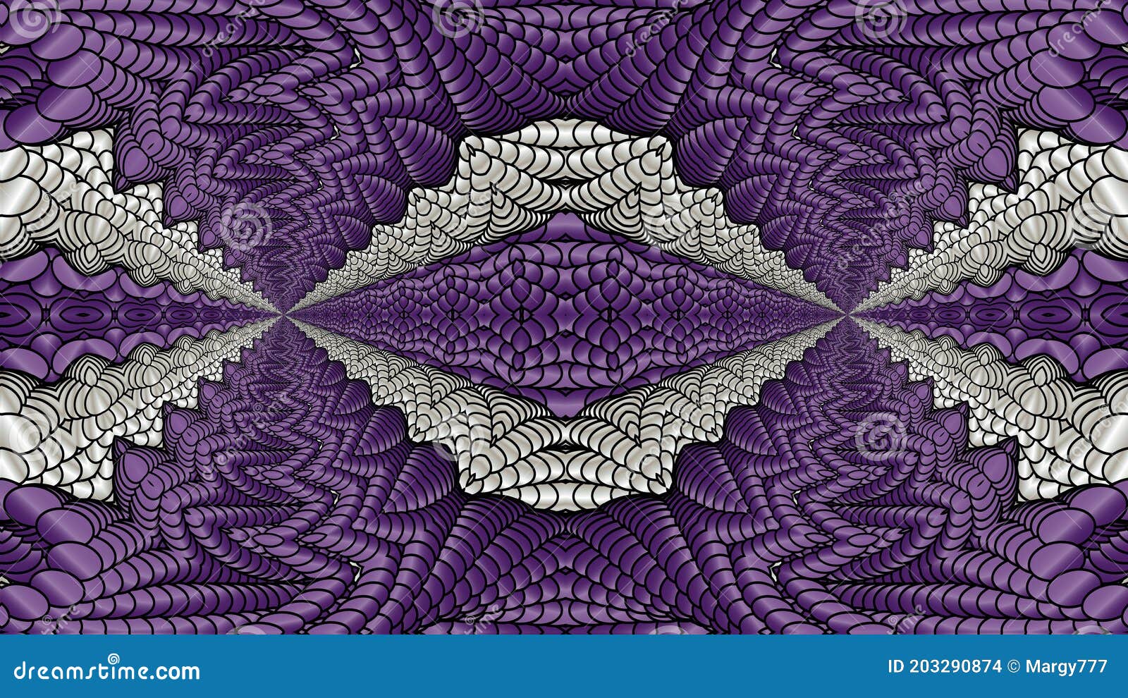 Purple and Silver Abstract Symmetric Background for Printing on ...