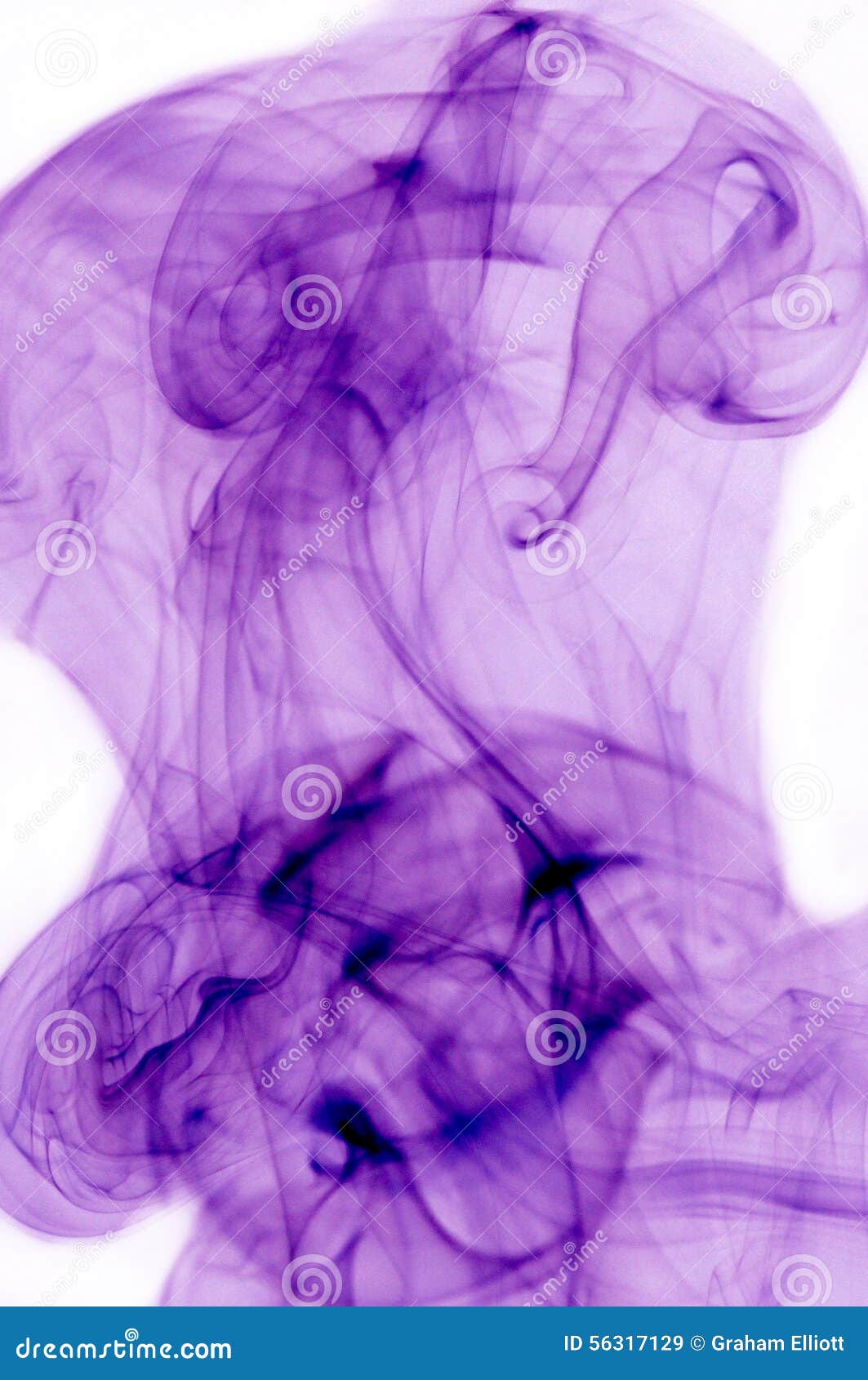 Purple Smoke Isolated on White Stock Image - Image of smoke, flowing ...