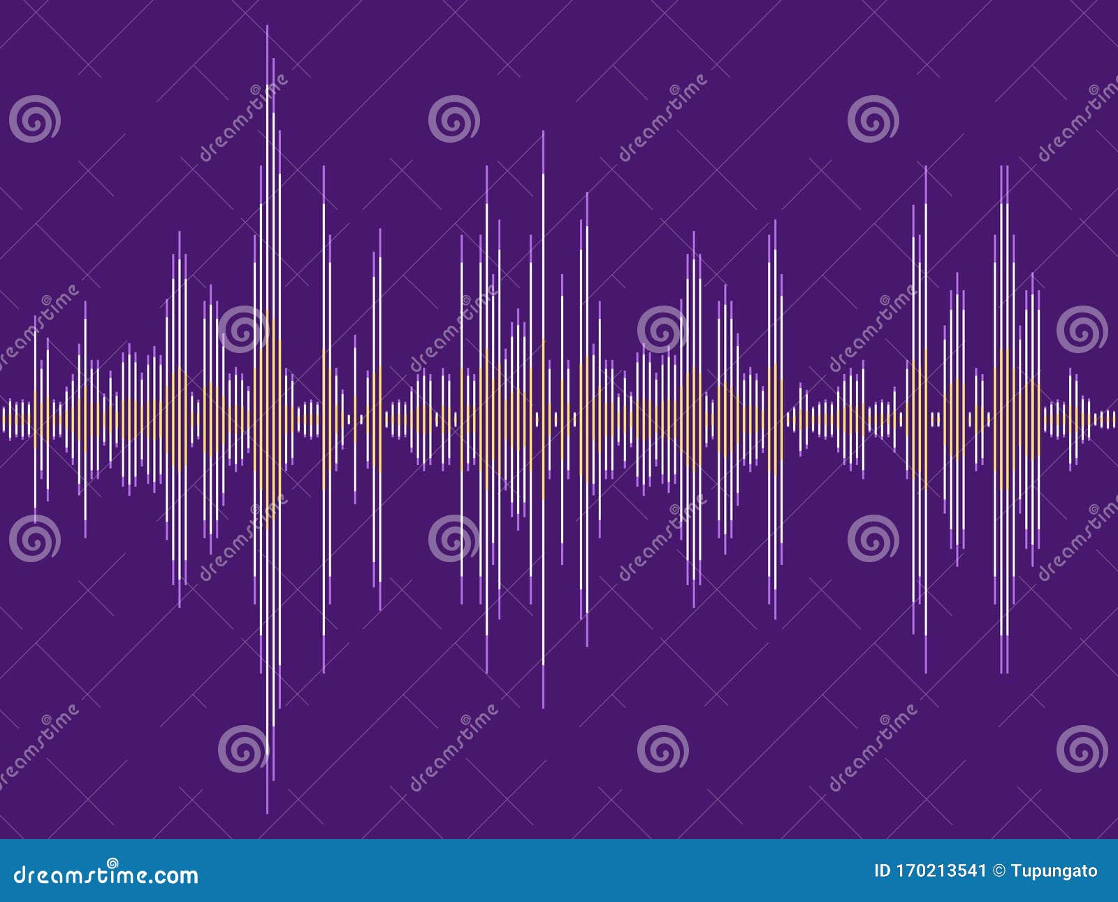 Purple sound wave stock vector. Illustration of concept - 170213541