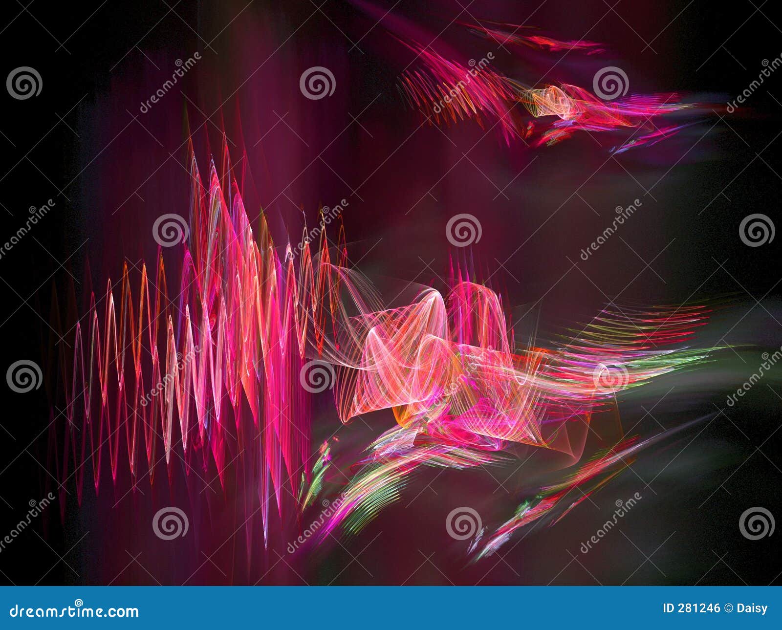 Purple sound waves stock illustration. Illustration of colorful - 281246