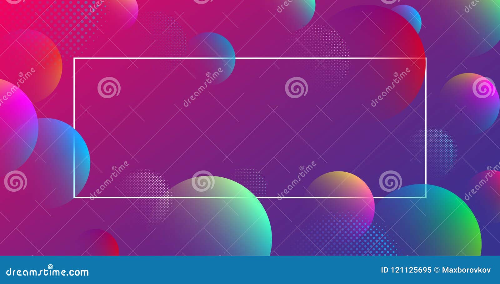 Purple Spectrum Background with Abstract Bubbles Pattern. Stock Vector ...