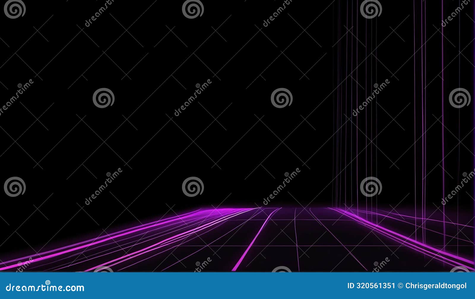 Purple Speed Line Motion Effect on Plain Black Ai Generated Stock ...