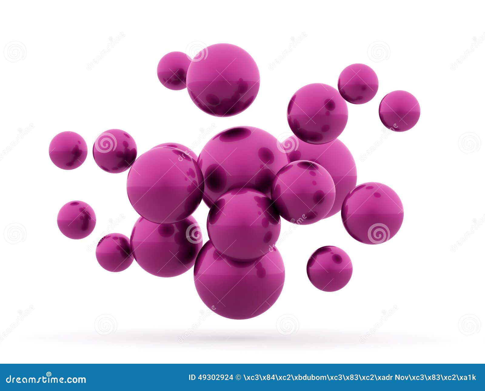 Purple Sphere Business Concept Rendered Stock Illustration ...