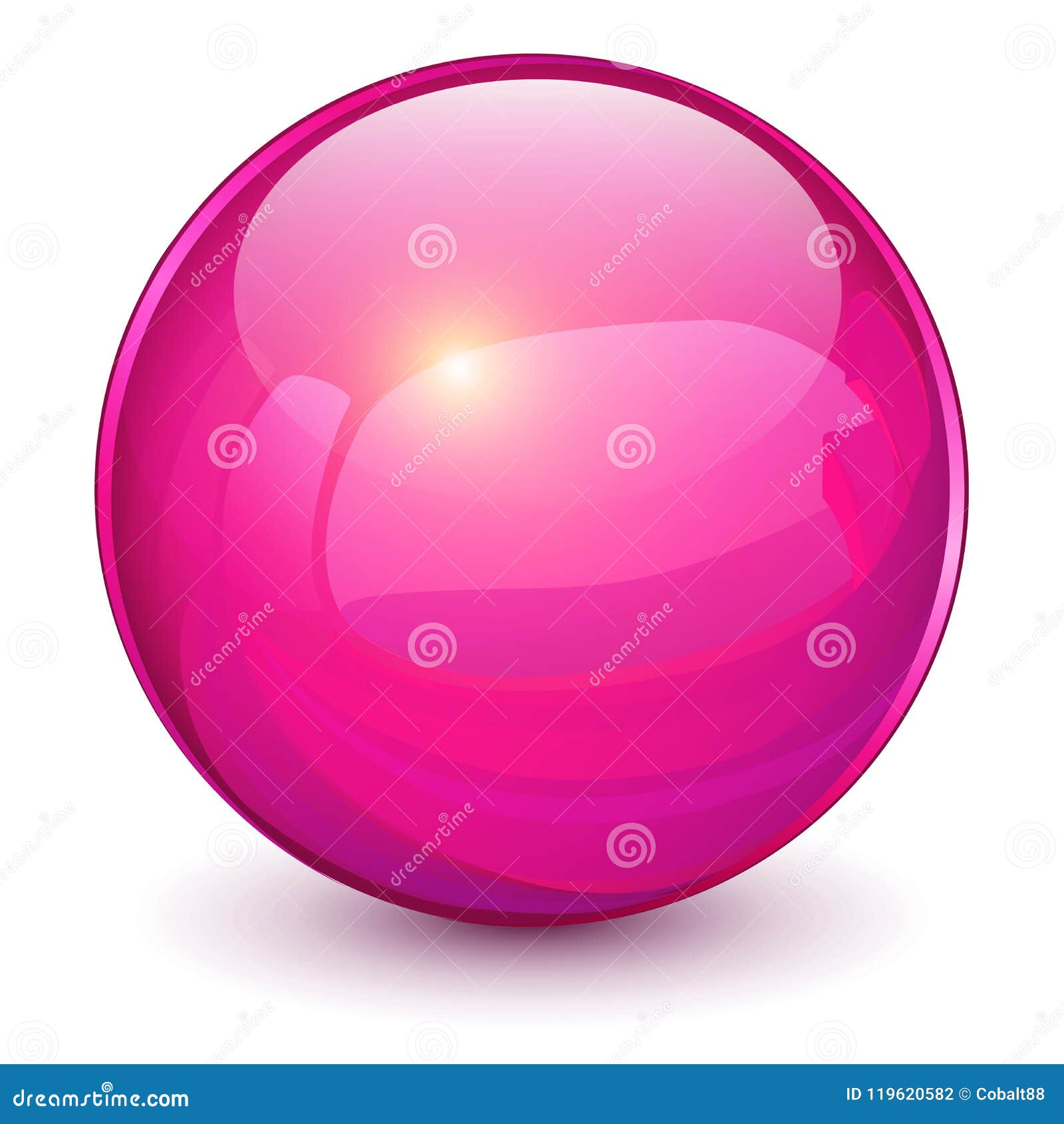 Purple sphere 3D stock vector. Illustration of purple - 119620582