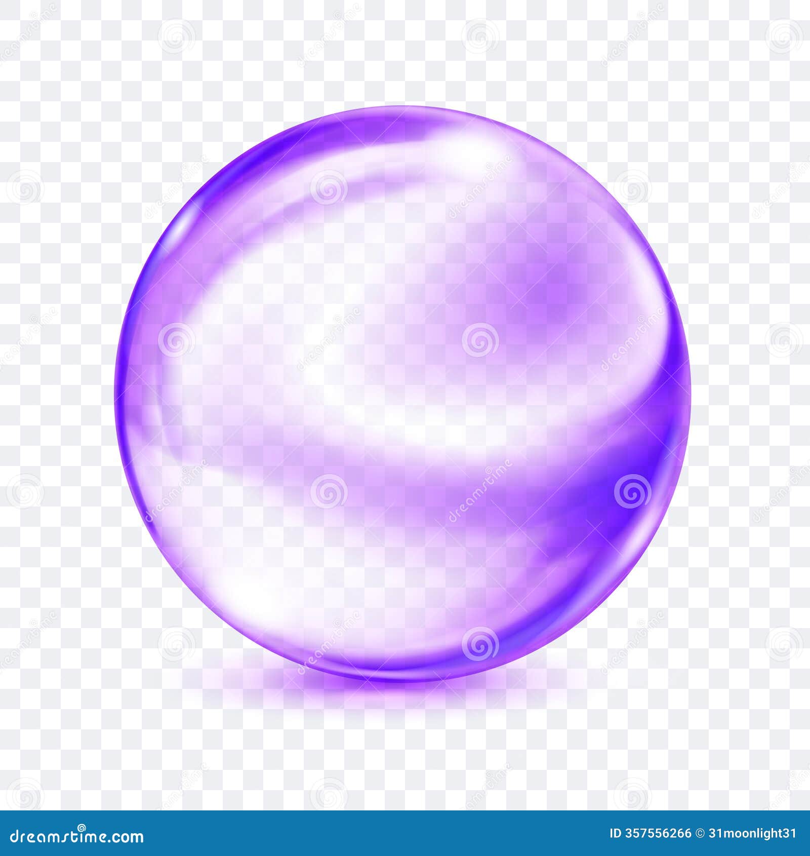 Purple Sphere Glowing In Space, Surrounded By Cosmic Energy Generative ...