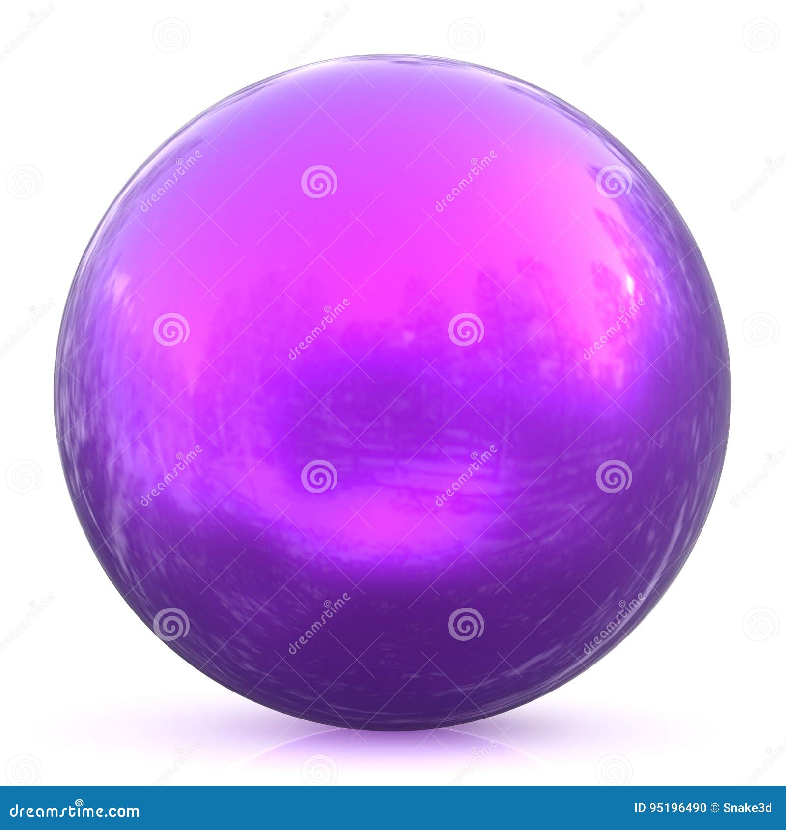 Purple Sphere Round Button Ball Basic Circle Geometric Shape Stock ...