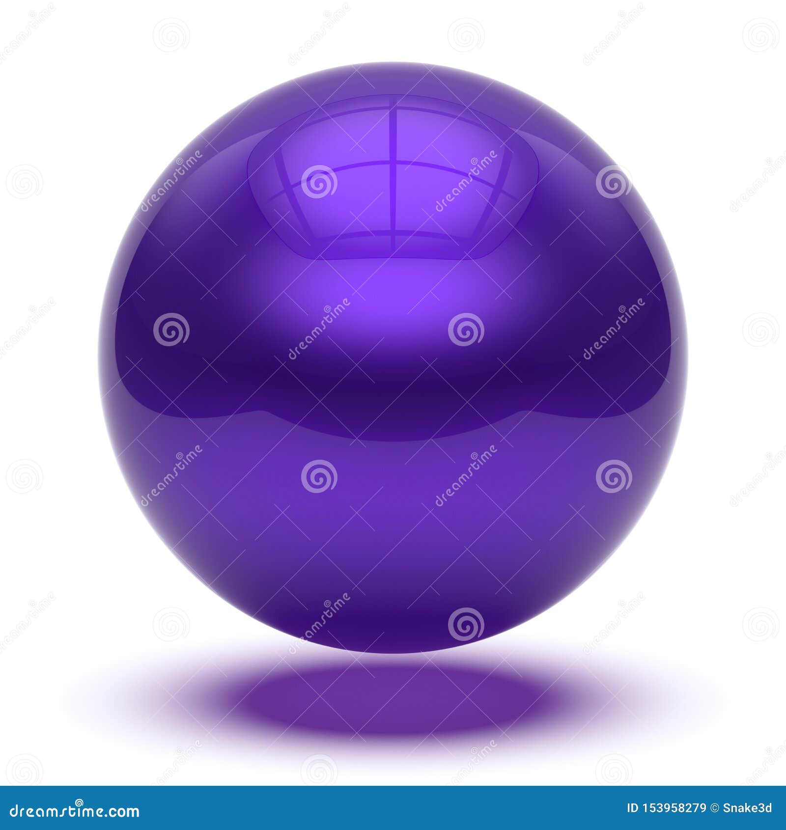 Purple Sphere Round Button Basic Ball Circle Geometric Shape Blue Stock ...