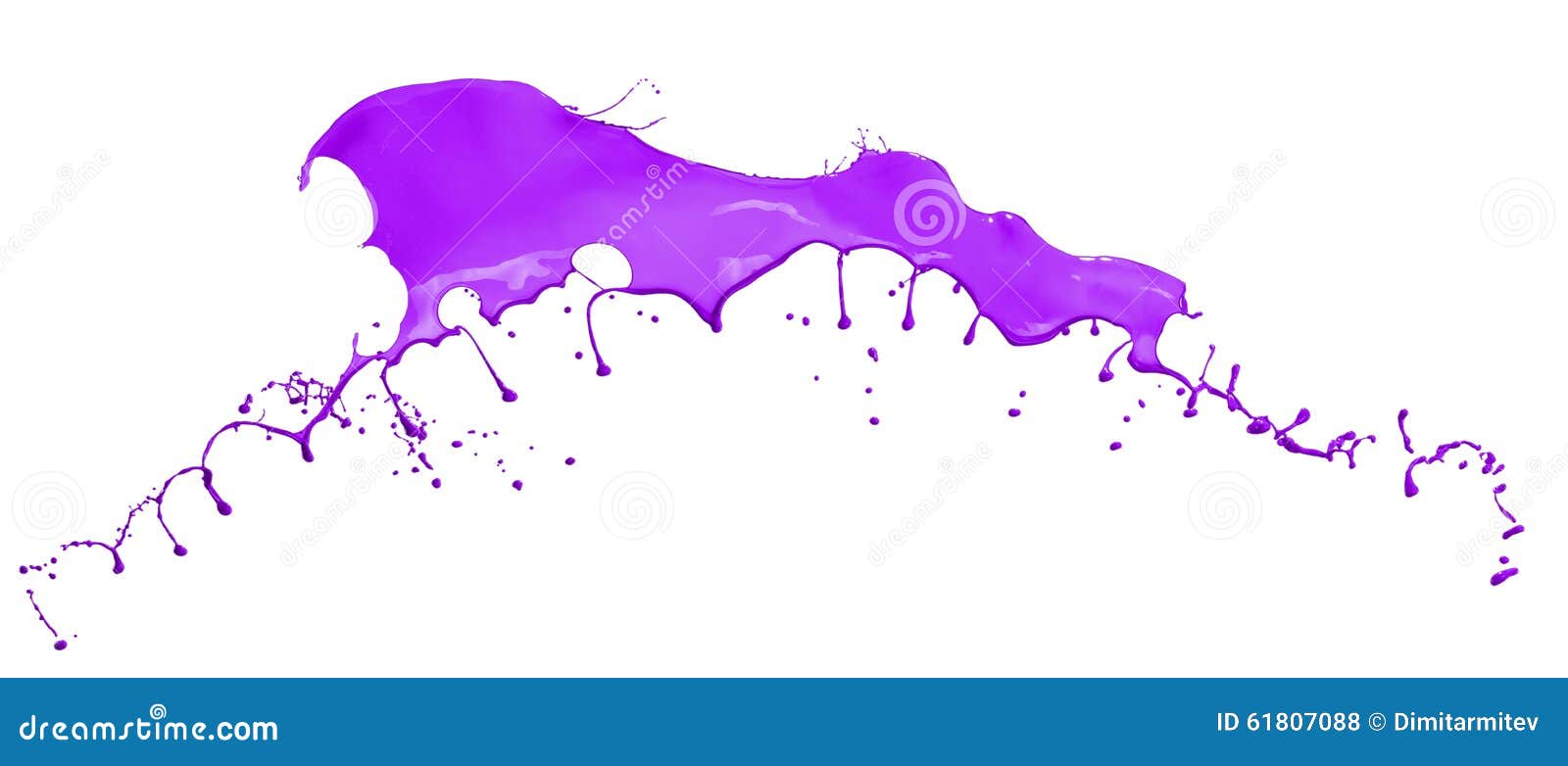 Purple splash isolated stock photo. Image of flowing - 61807088