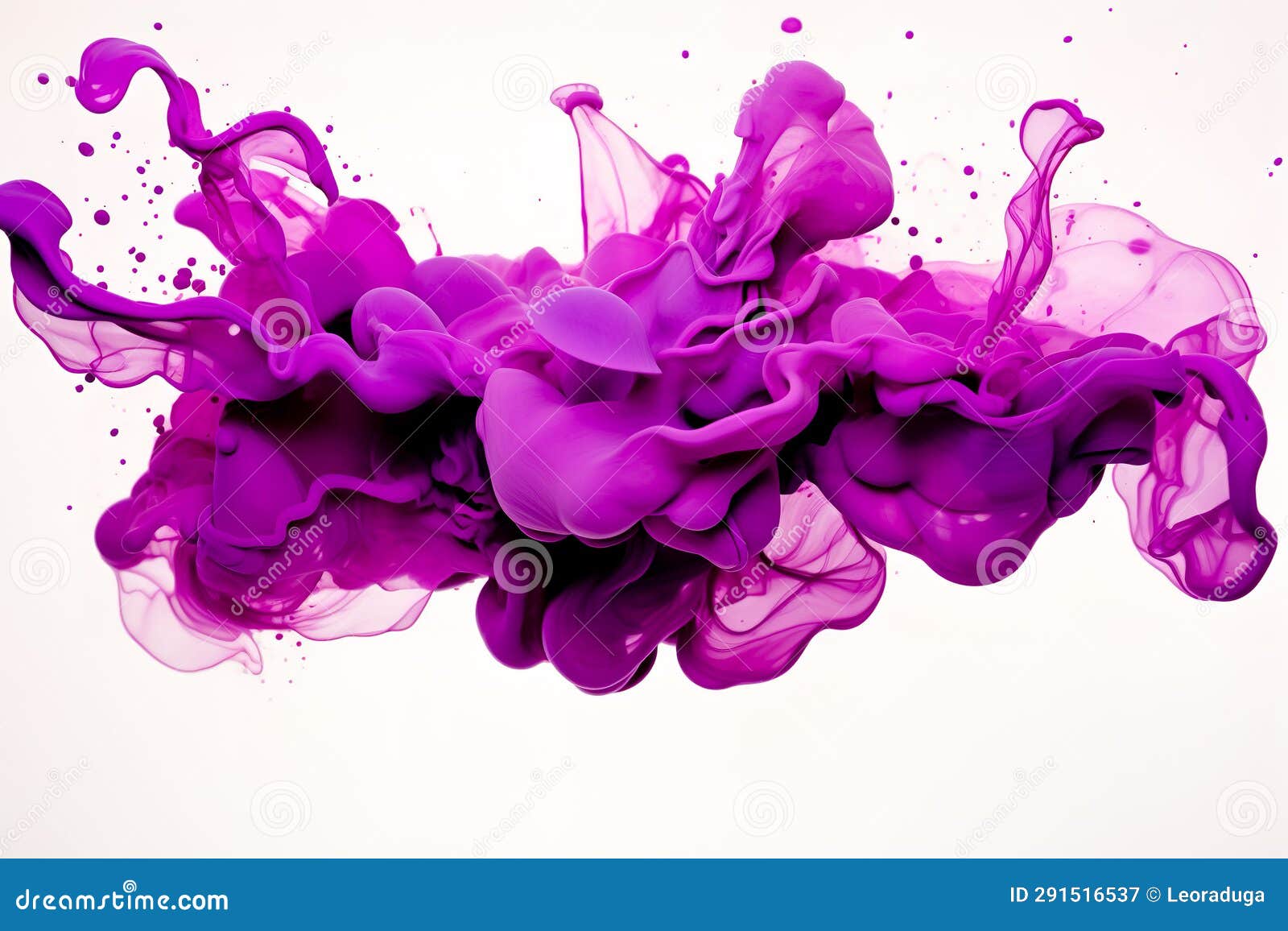 Purple Splash on White Background. Generative AI Stock Illustration ...
