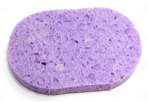 Purple Sponge stock image. Image of brush, bathroom, abstract - 7643803