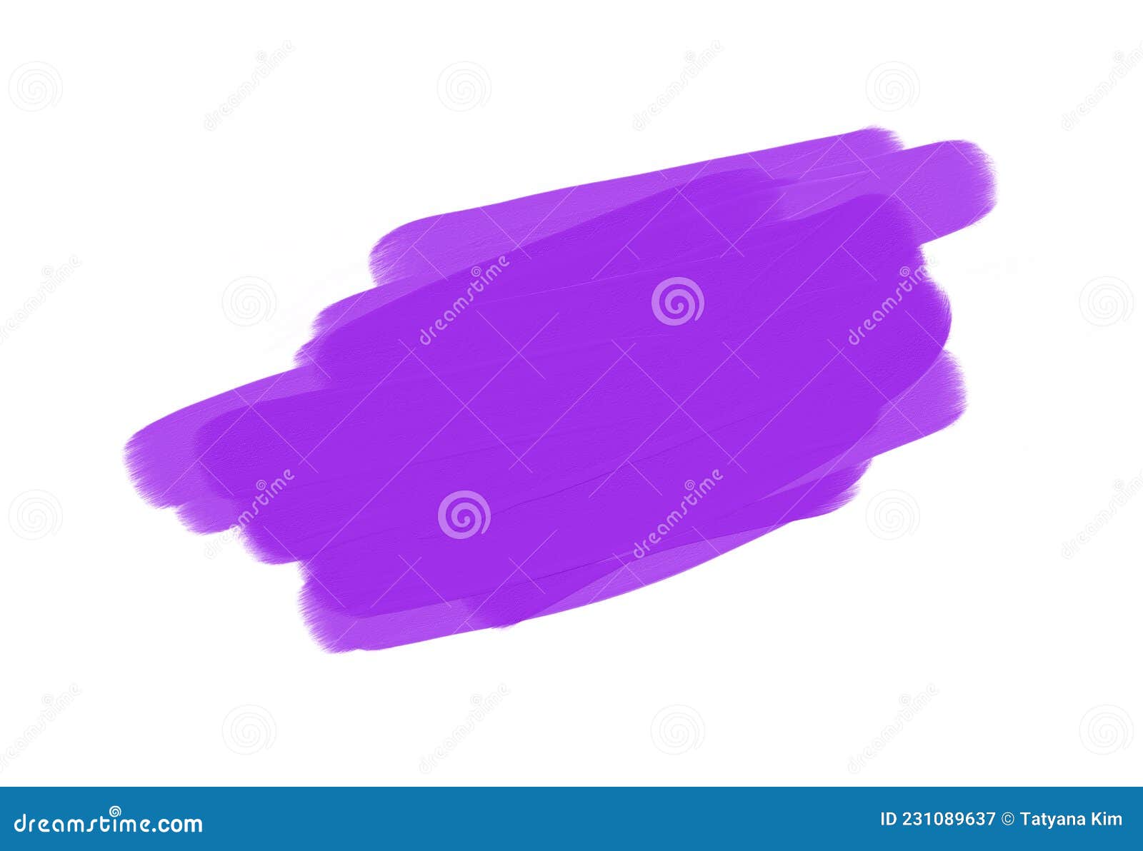 A Purple Spot Painted with Acrylic Paint Stock Illustration ...