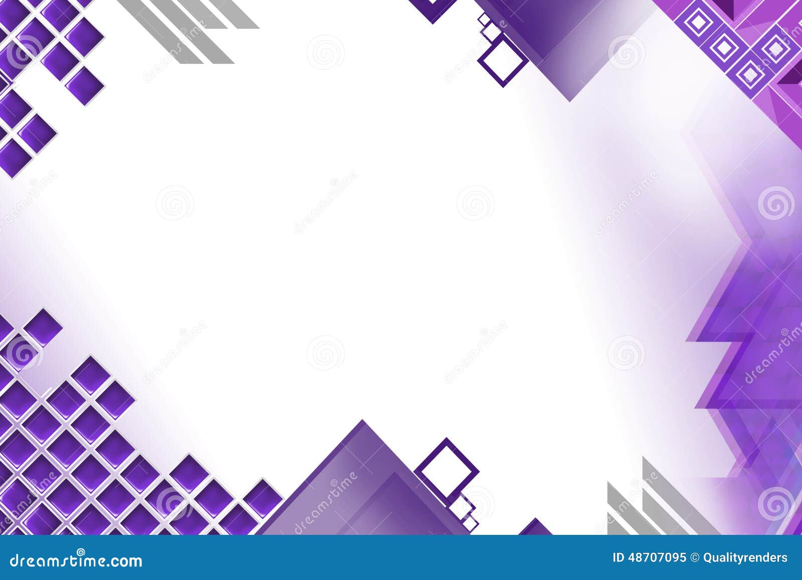 Purple Square Left Side, Abstract Background Stock Illustration ...