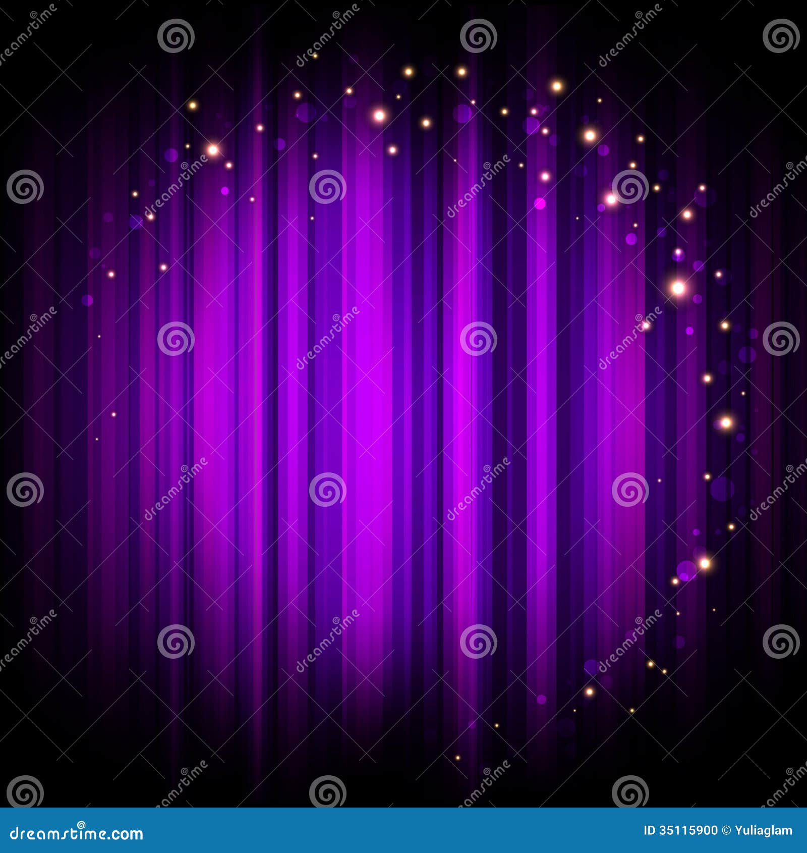 Purple Stage Background with Lights Stock Vector - Illustration of ...