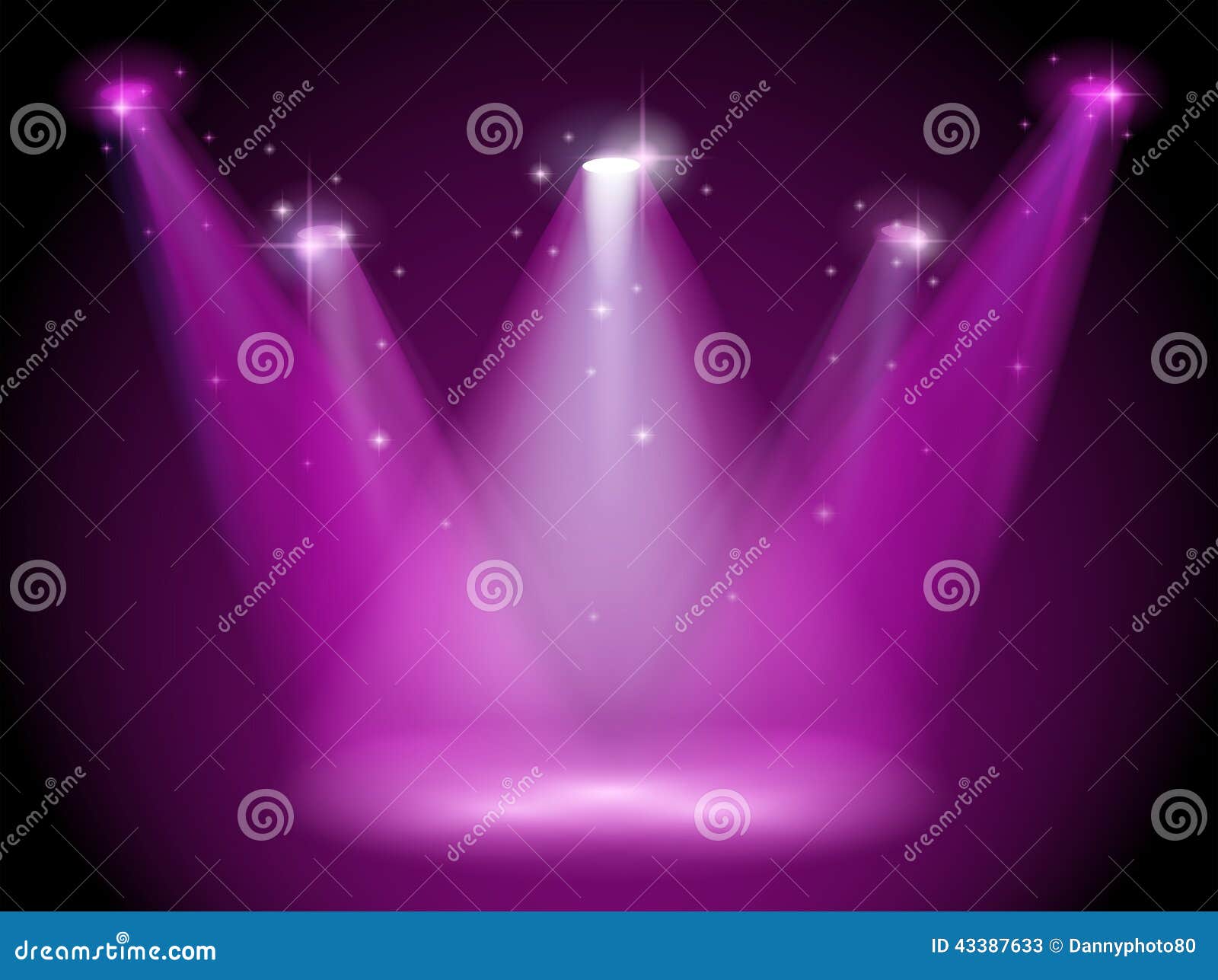 A purple stage stock vector. Illustration of artwork - 43387633