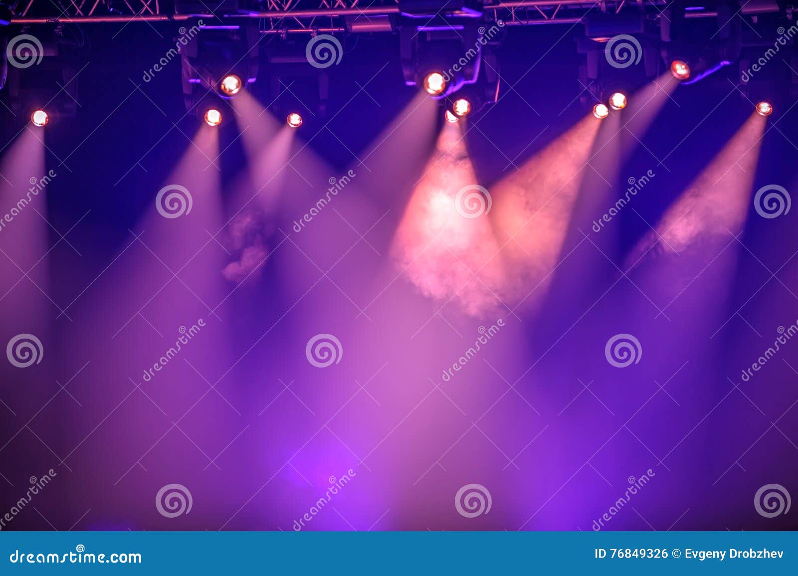 Purple Stage Spotlights Stock Photo | CartoonDealer.com #76849326