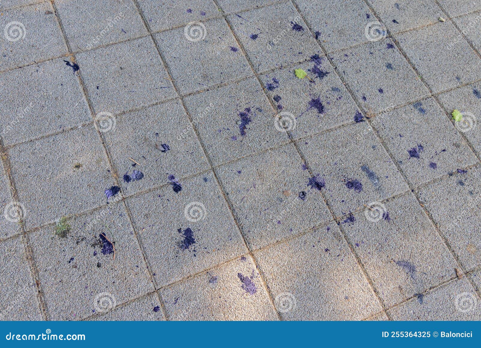 Purple Stains Pavement stock image. Image of purple - 255364325