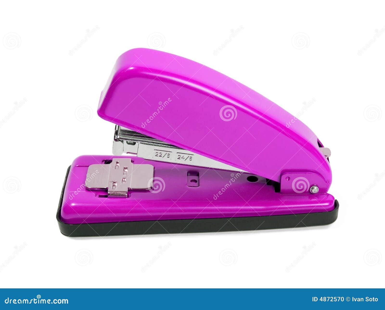 Purple stapler stock photo. Image of stationery, desk - 4872570