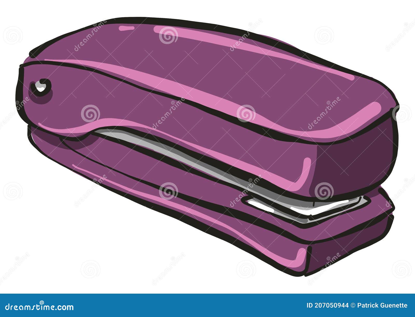 Purple Stapler, Illustration, Vector Stock Vector - Illustration of ...