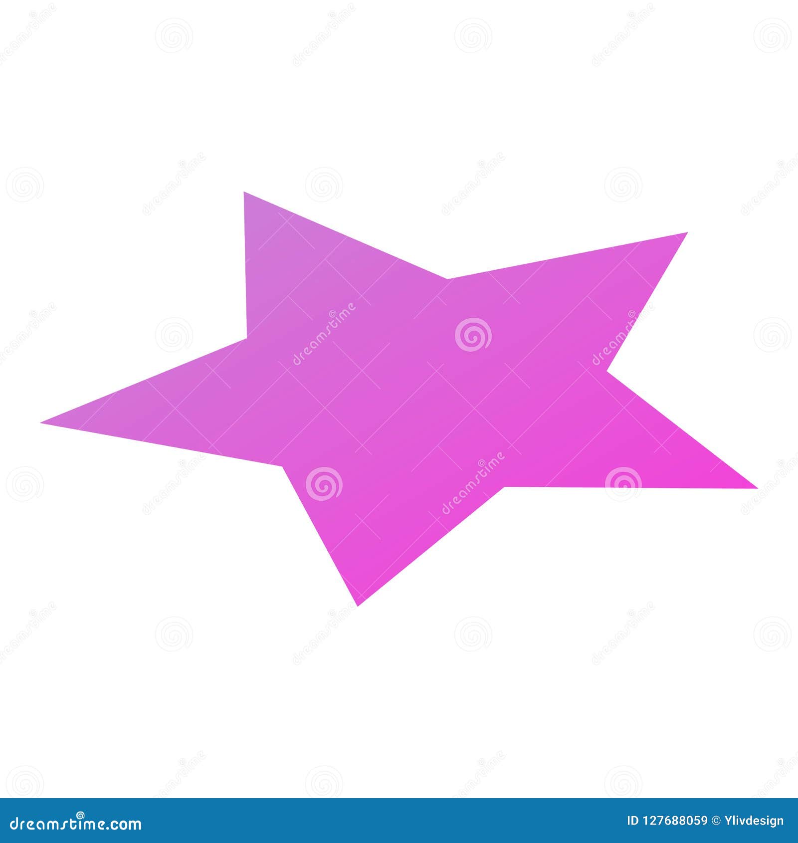 Purple Star Icon, Isometric Style Stock Vector - Illustration of point ...