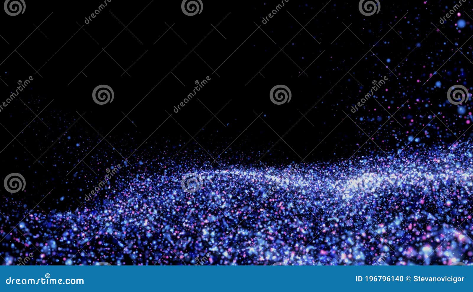 Purple Stardust Particles, Computer Generated Image Stock Photo - Image ...