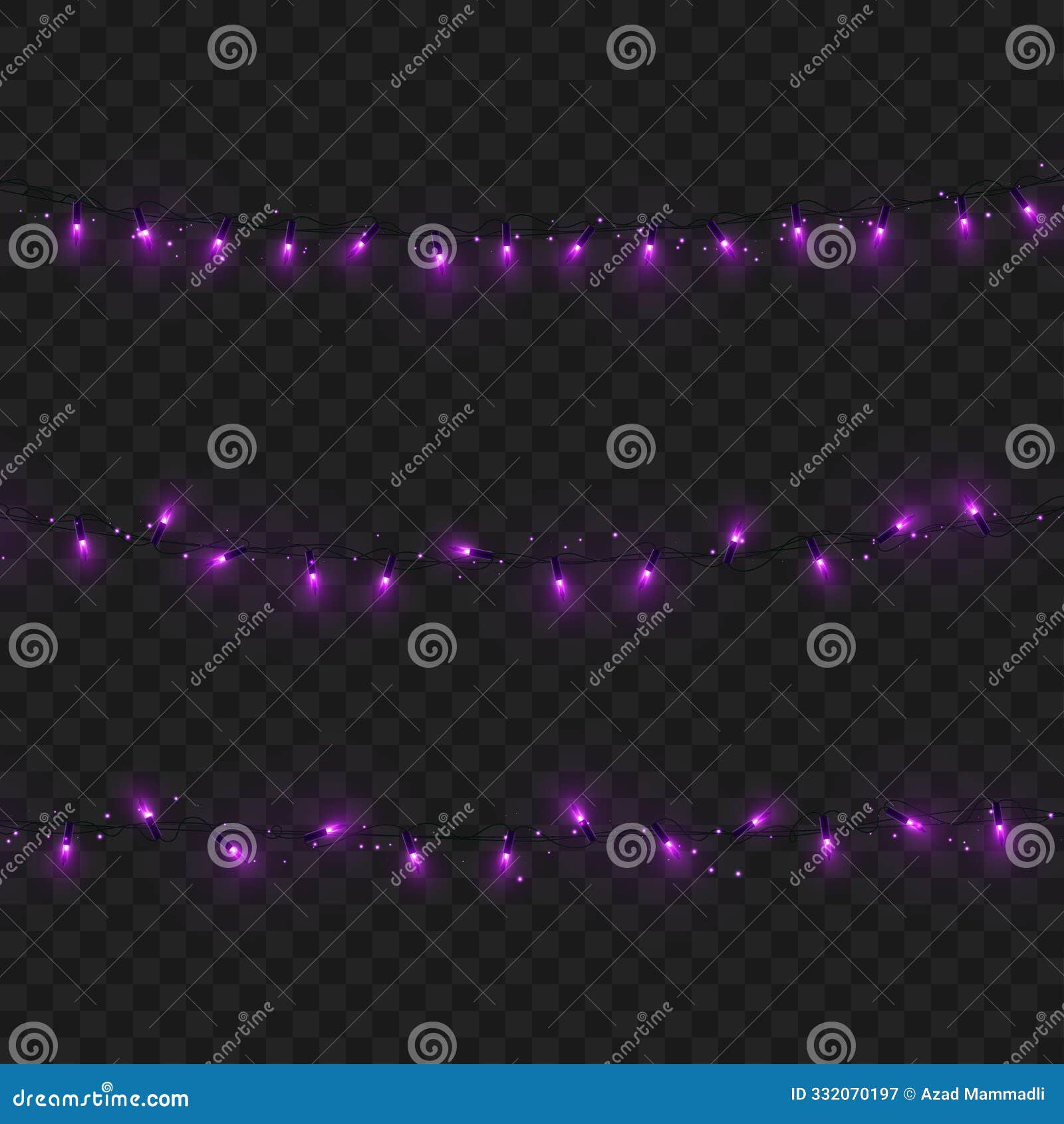 Purple String Lights on Dark Background, Creating a Festive Ambiance ...